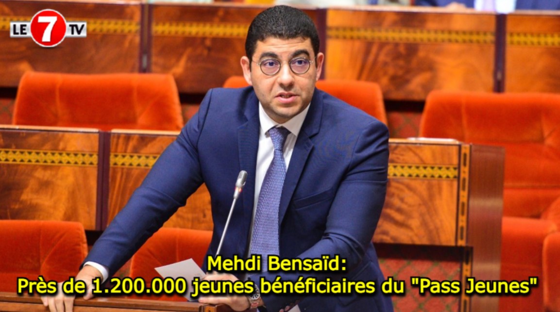 Mehdi Bensaïd: Près de 1.200.000 jeunes bénéficiaires du « Pass Jeunes ...