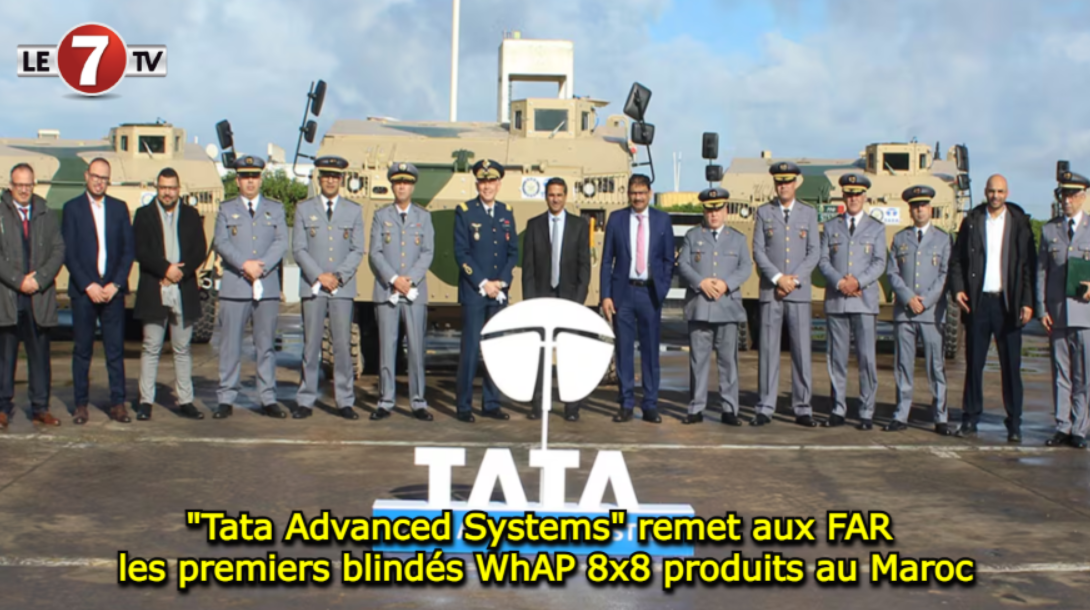 « Tata Advanced Systems » remet aux FAR les premiers blindés WhAP 8×8 ...